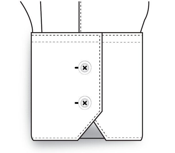 2-Button notch shaped cuff | Michael Andrews Bespoke, New York's Most ...