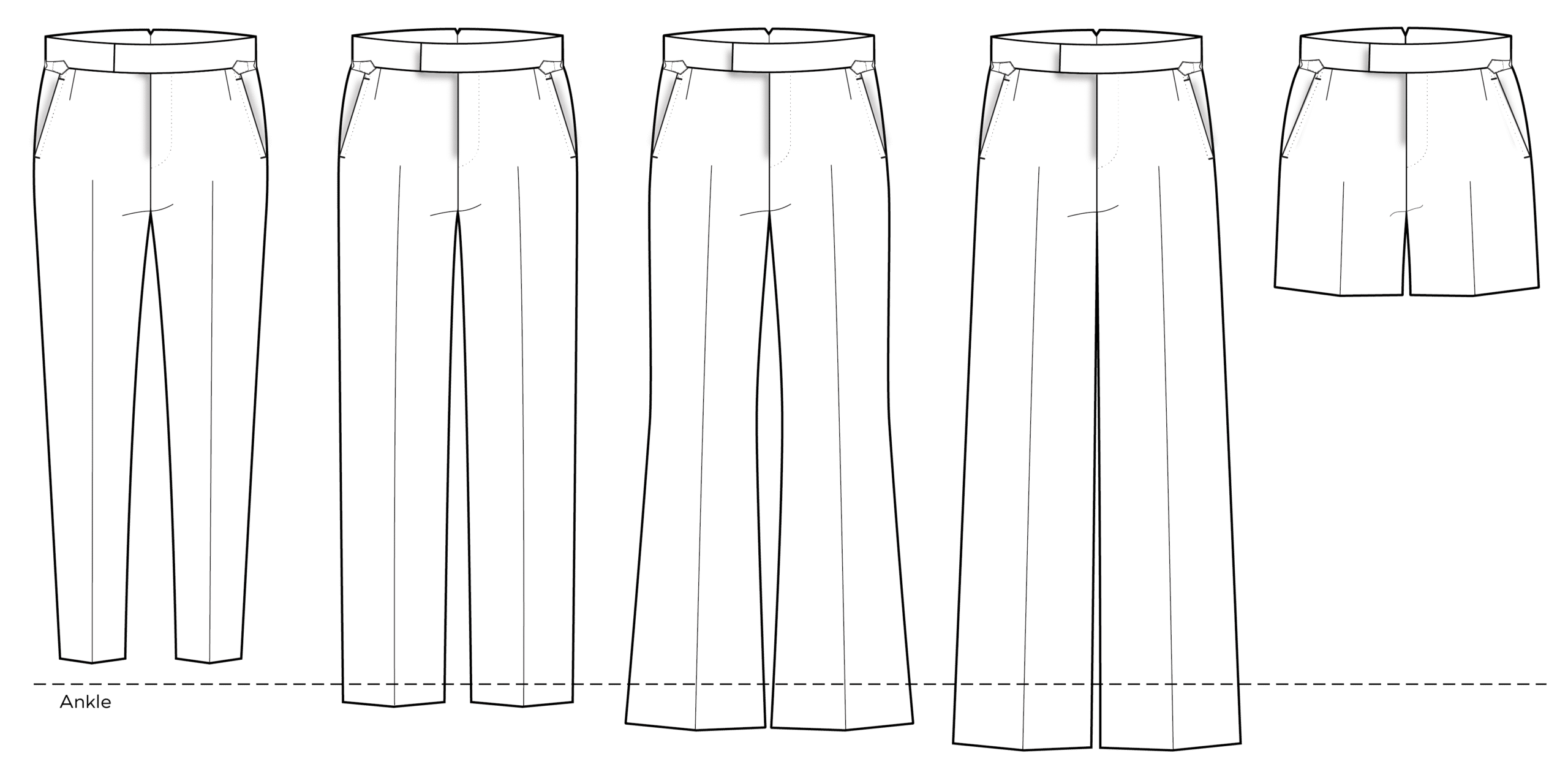 Pants with waistband styles in various fits and lengths | Michael ...