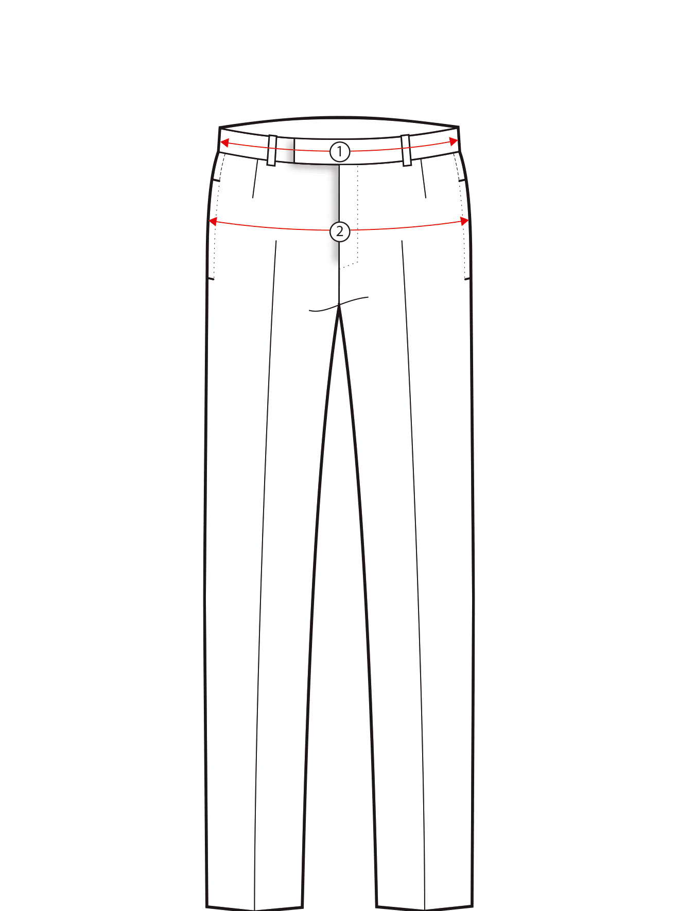 Michael Andrews Bespoke | Pants Size Charts
