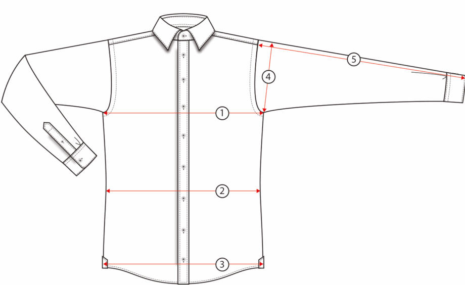 Michael Andrews Bespoke | Custom Shirt Size Charts