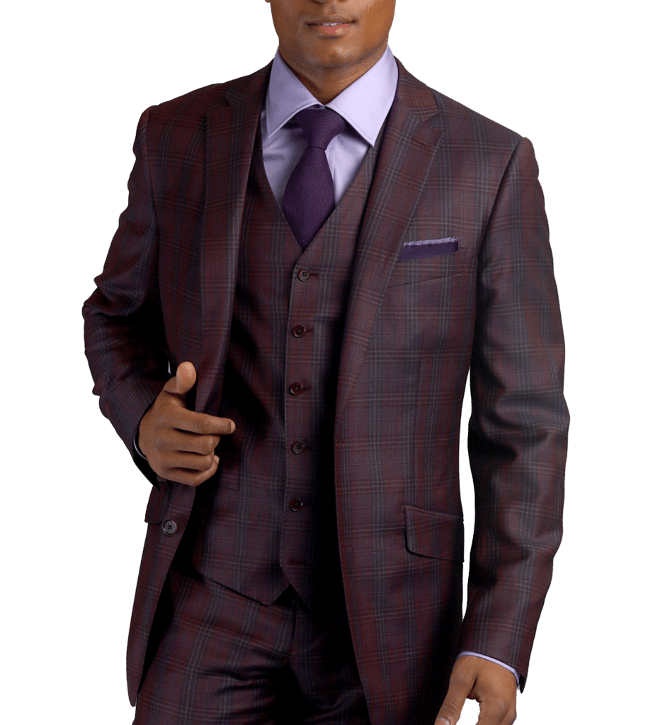 Maroon Plaid MTM Suit | Michael Andrews Bespoke, New York's Most ...