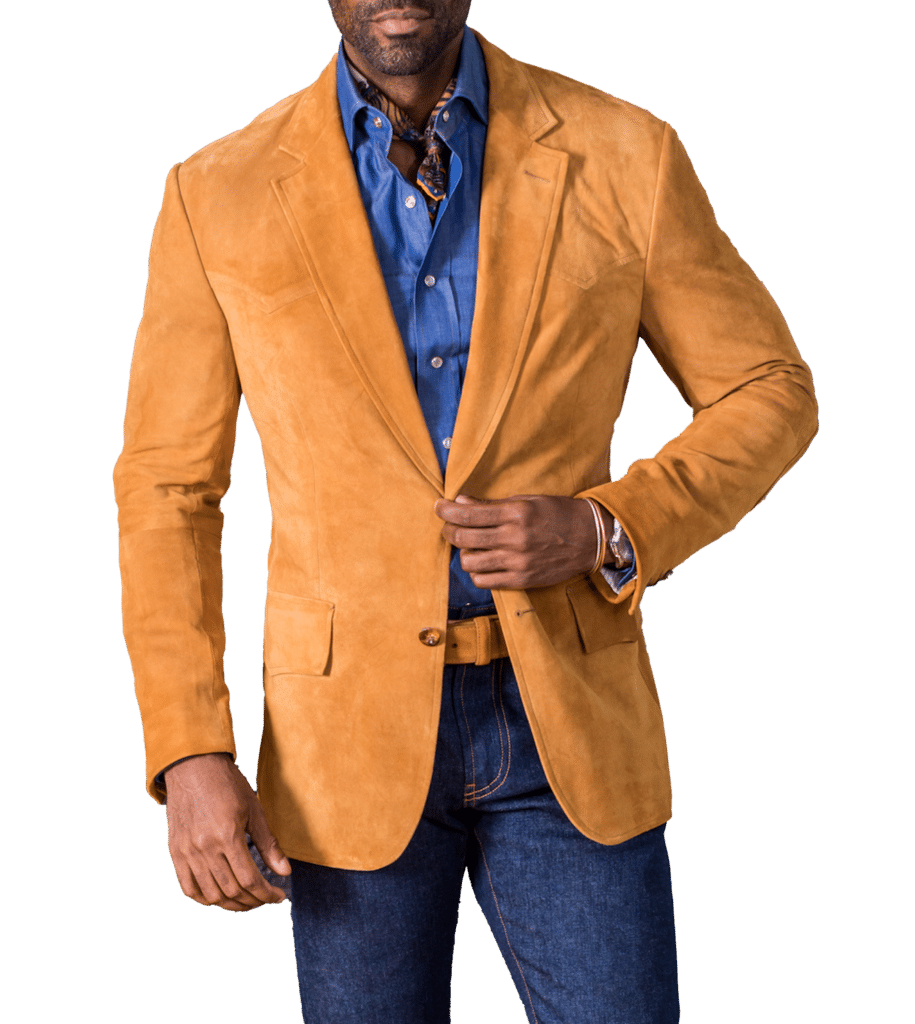 Michael Andrews Bespoke | Med Brown Suede Western Jacket