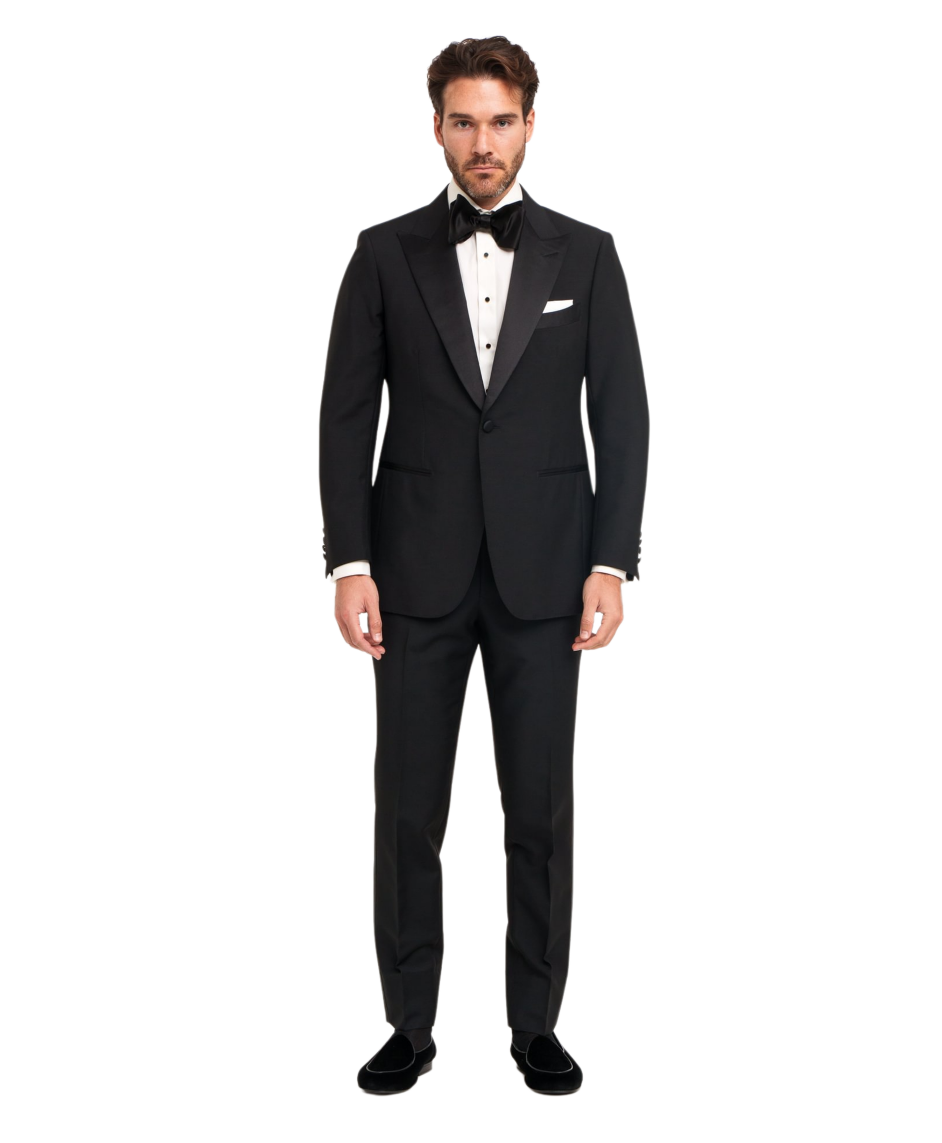 Black Wool Tuxedo Jacket (In-Stock) | Michael Andrews Bespoke, New York ...