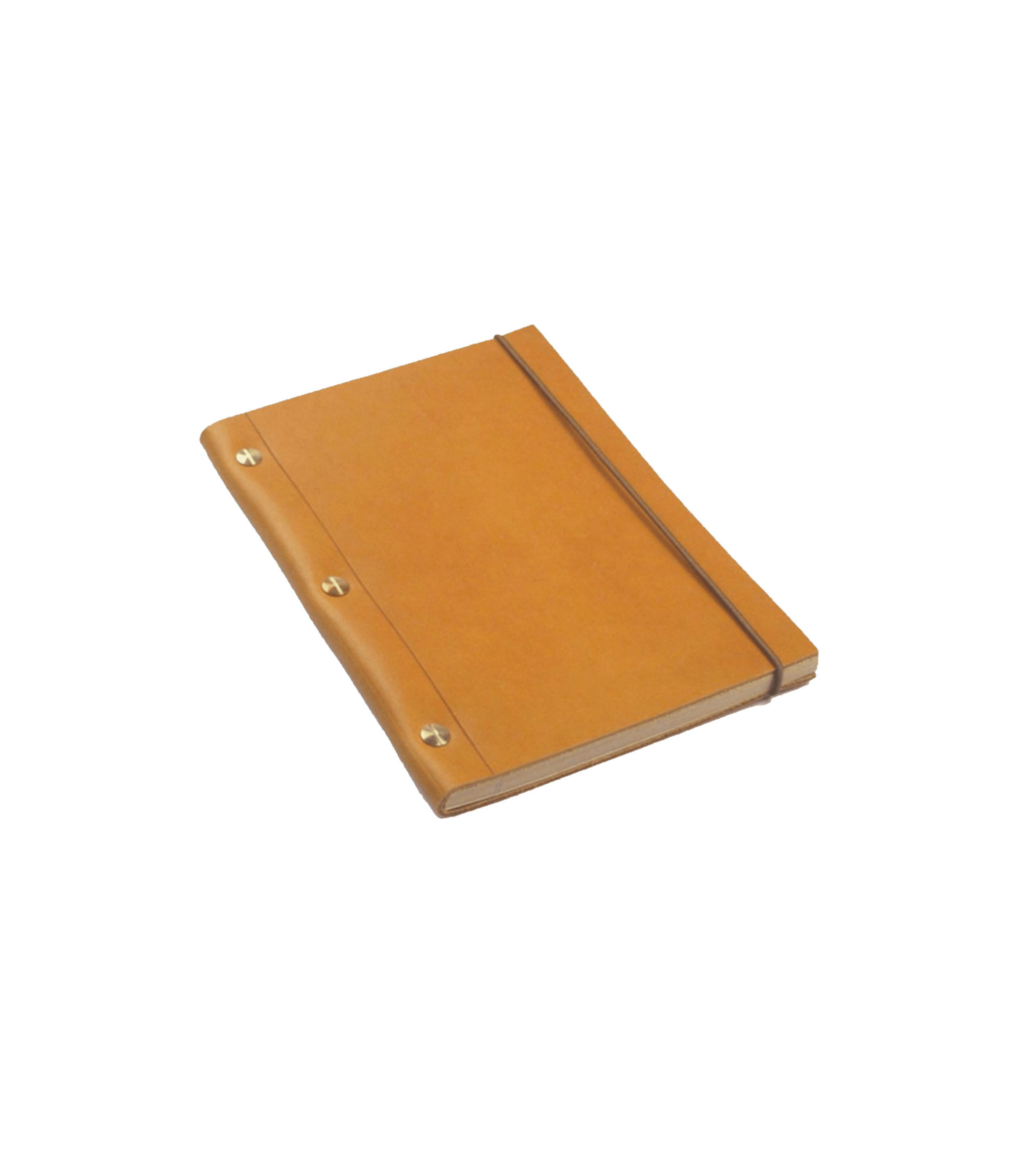 Gold La Compagnie du Kraft Leather Notebook | Michael Andrews Bespoke ...