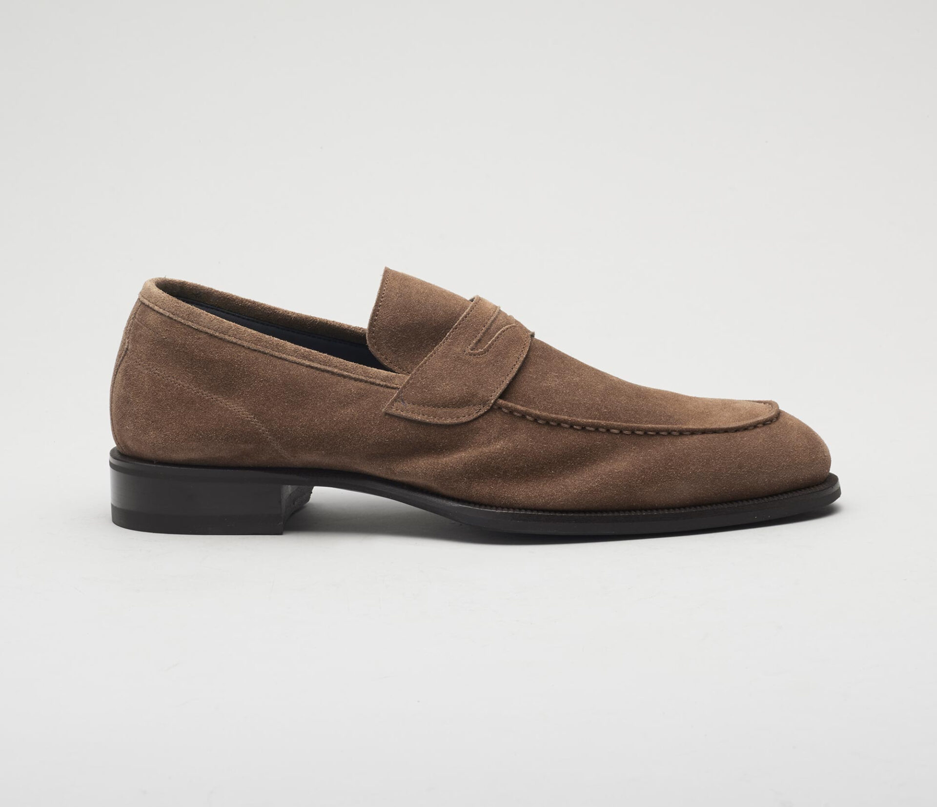 Brera Farro Brown Suede Loafer | Michael Andrews Bespoke, New York's ...