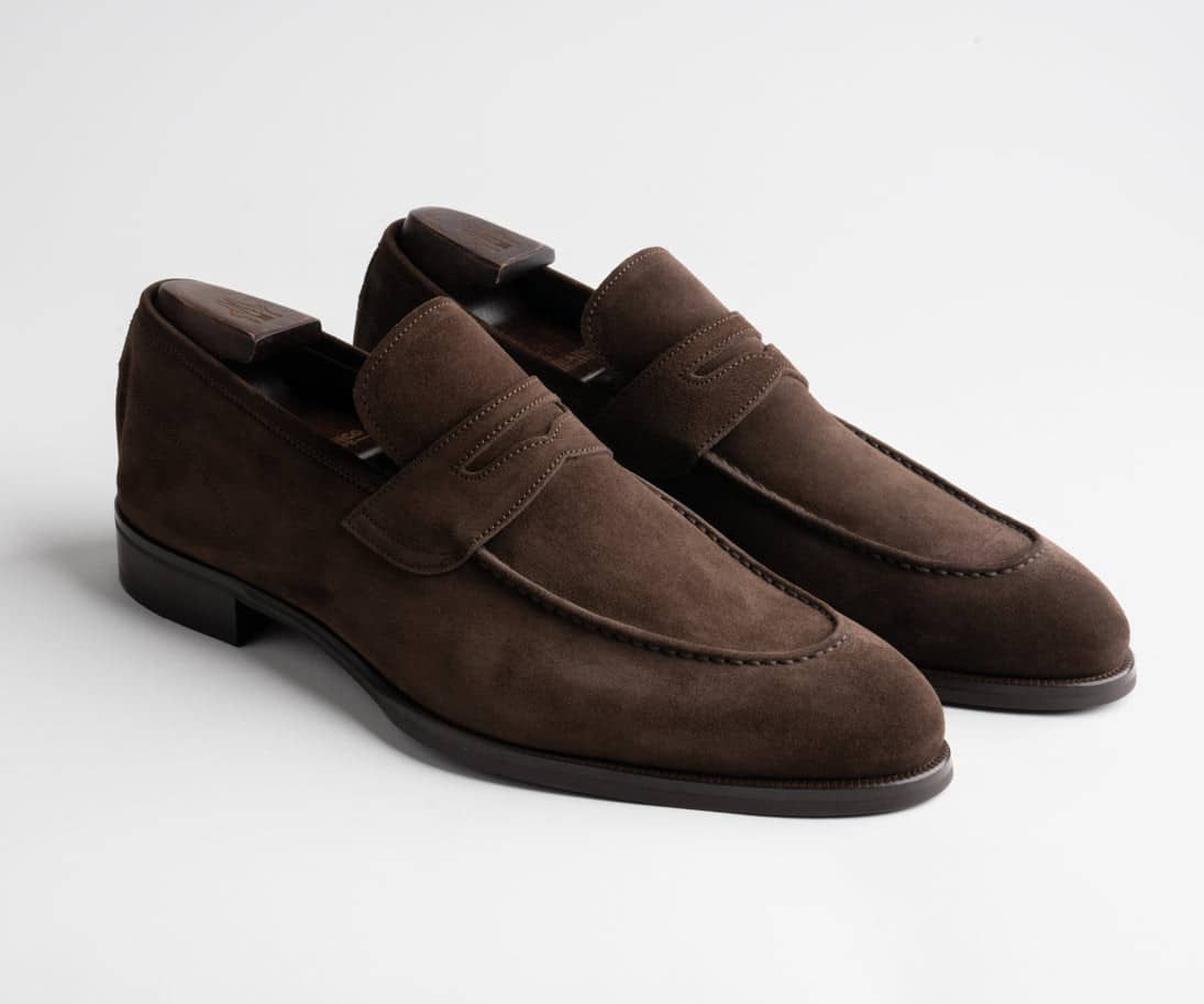 Brera Mogano Suede Loafer | Michael Andrews Bespoke, New York's Most ...
