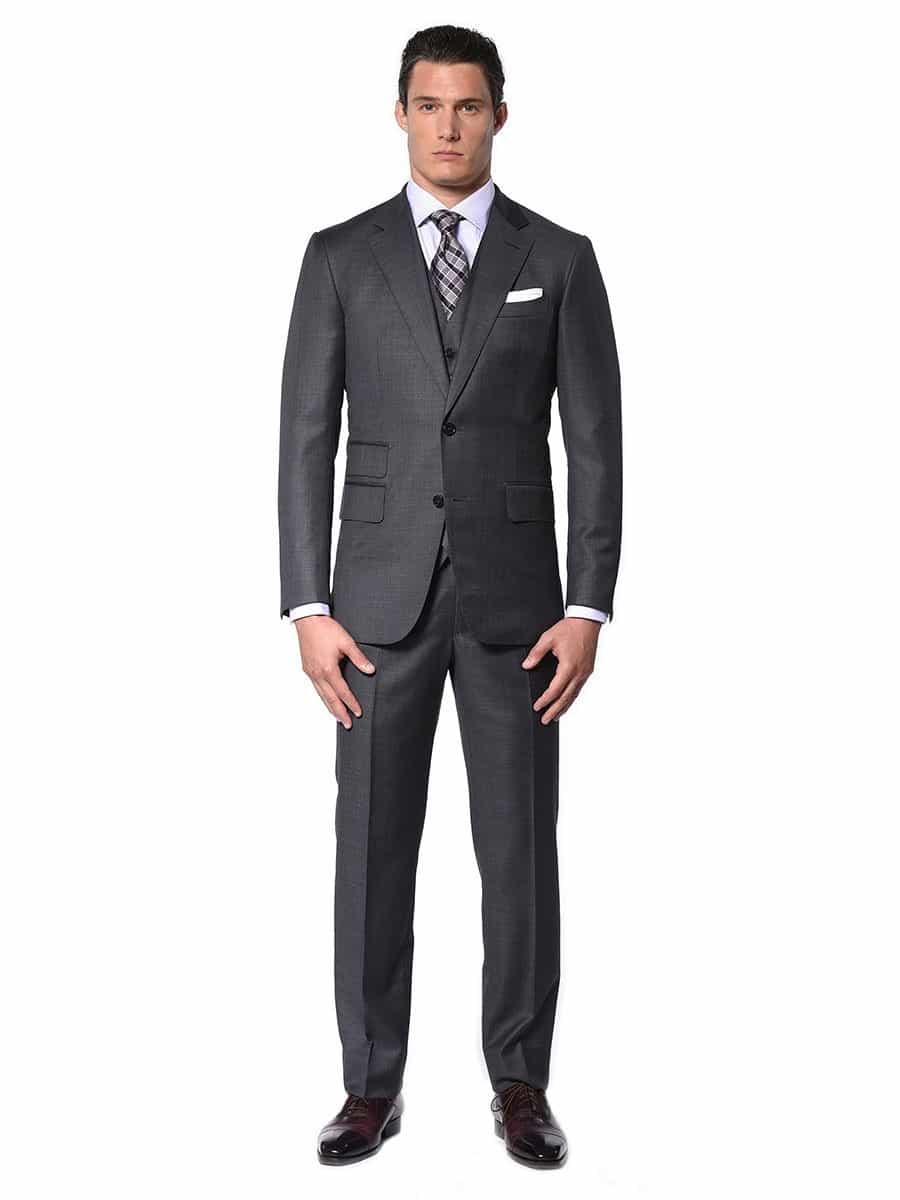 Grey Sharkskin Bespoke Suit | Michael Andrews Bespoke, New York's Most ...