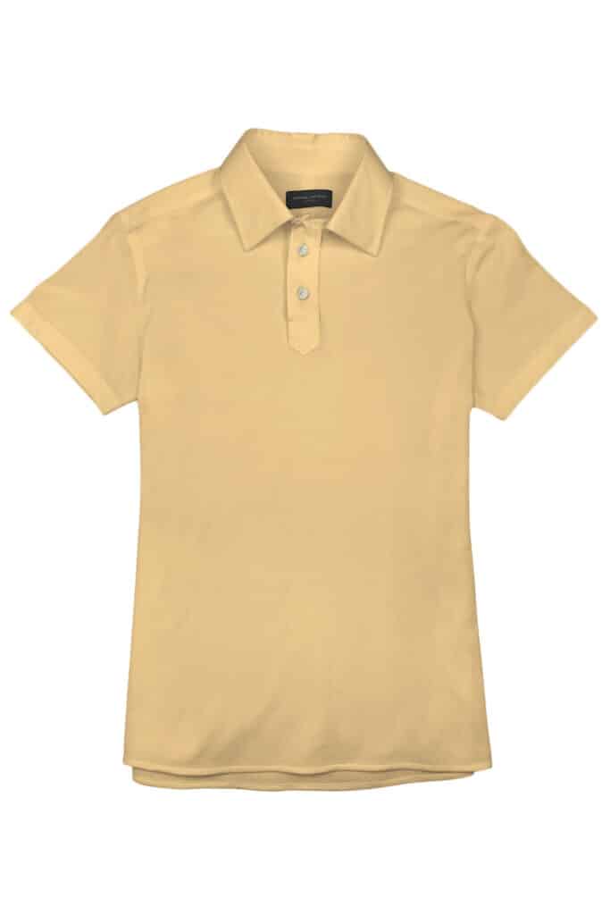 Pale Yellow Pique Polo Shirt | Michael Andrews Bespoke, New York's Most ...
