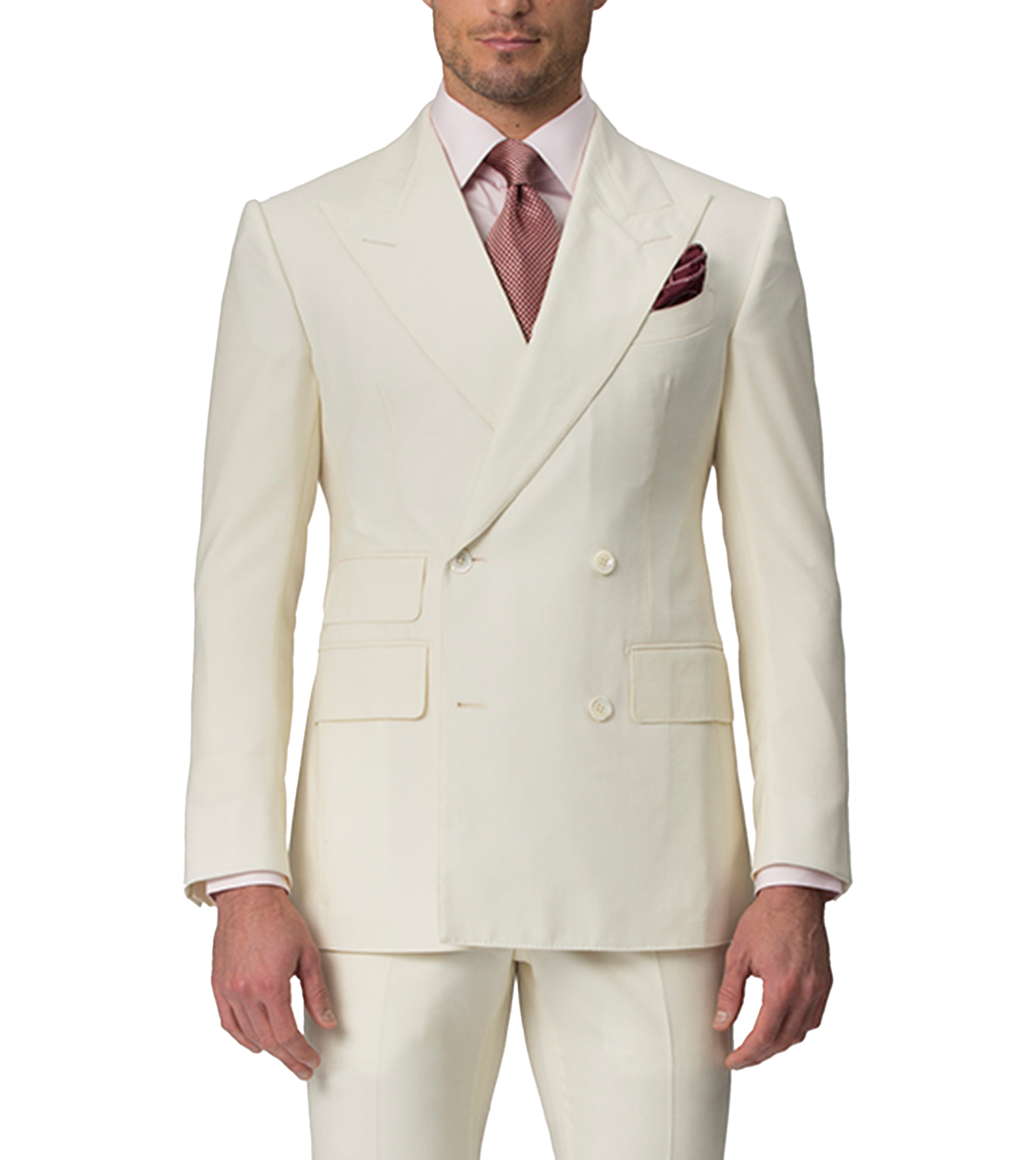 Cream Plain Weave Bespoke Suit | Michael Andrews Bespoke, New York's ...