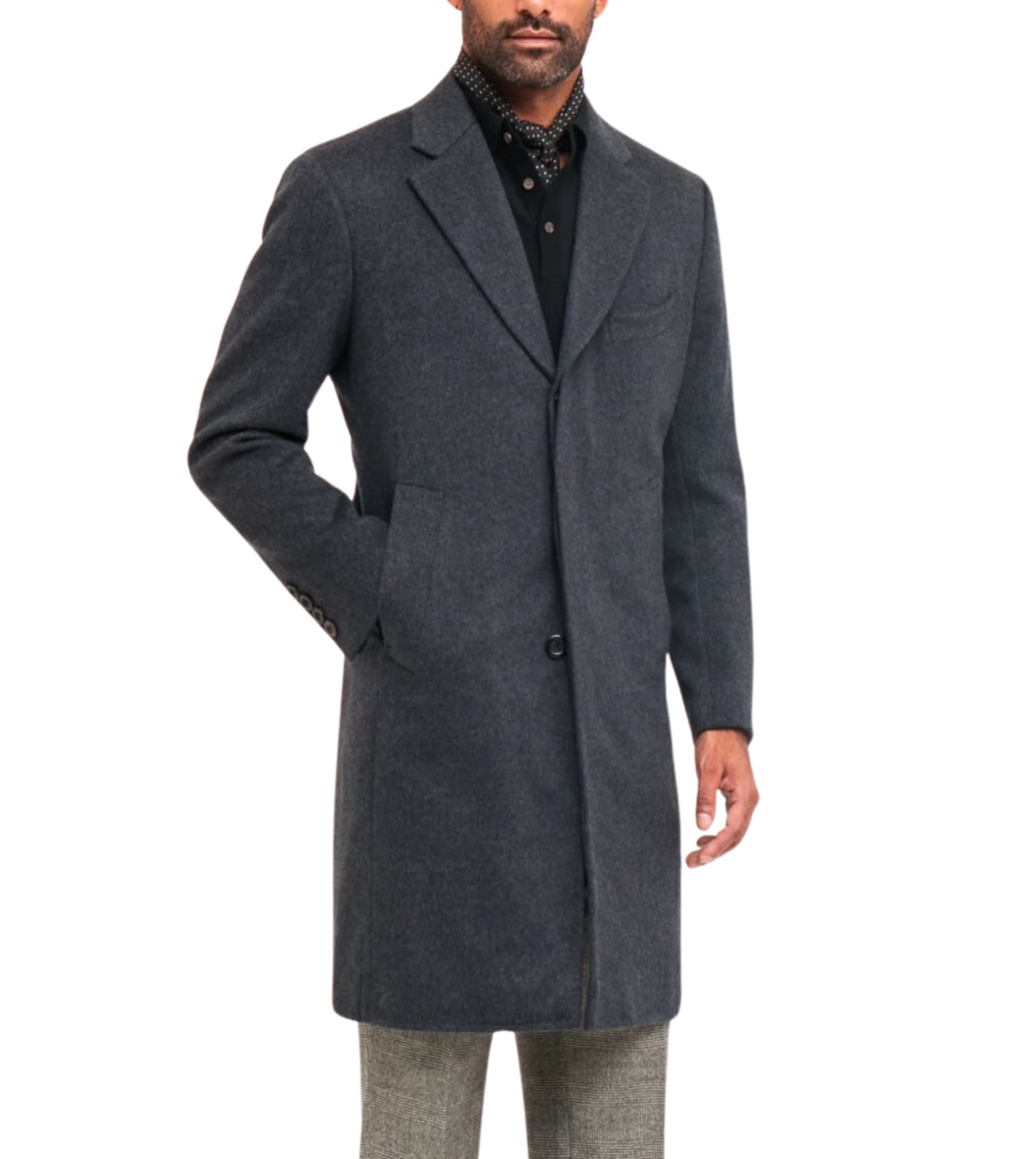 Michael Andrews Bespoke | Solid Charcoal Topcoat