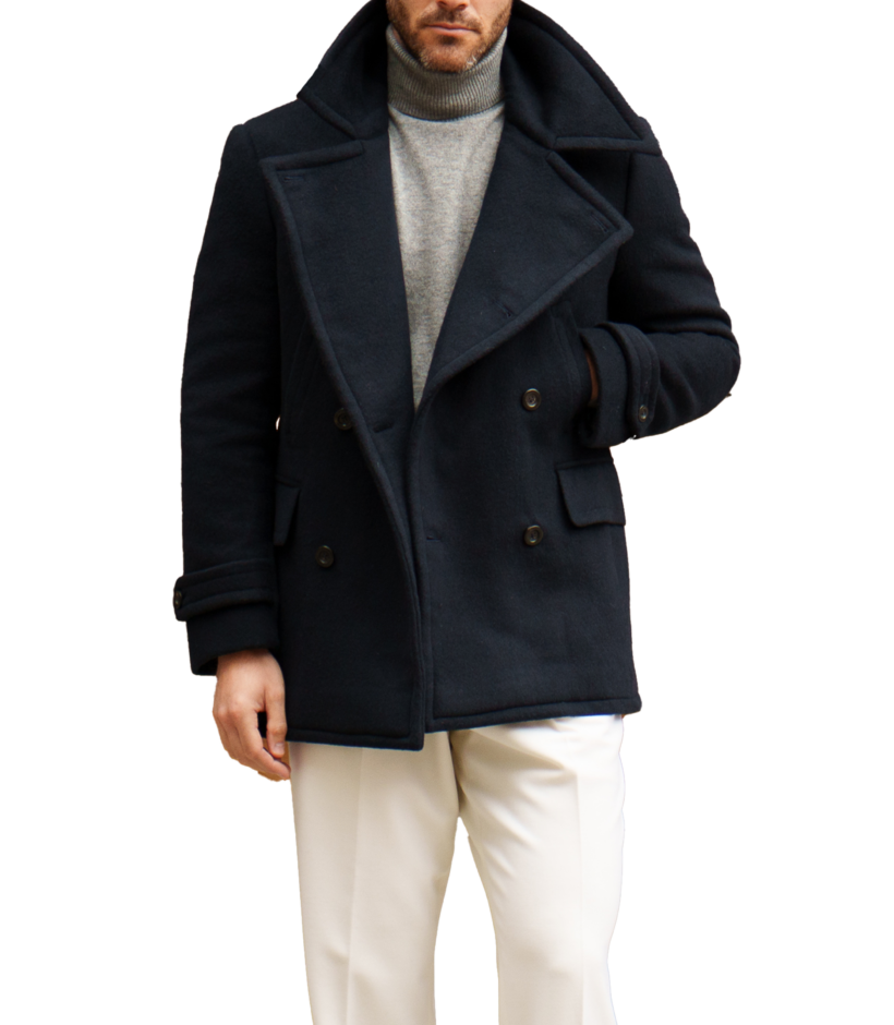 Midnight Blue Overcoat | Michael Andrews Bespoke, New York's Most ...