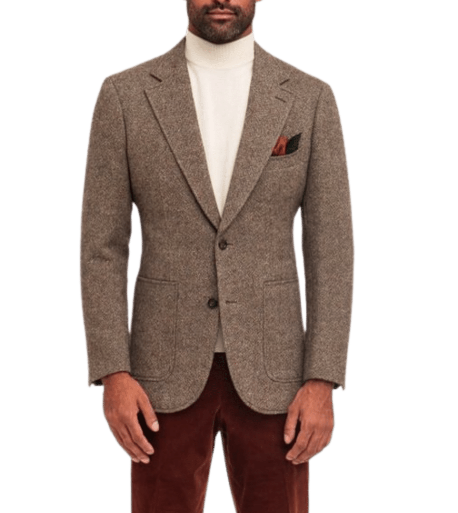 Michael Andrews Bespoke | Med Brown Donegal Tweed Sport Coat