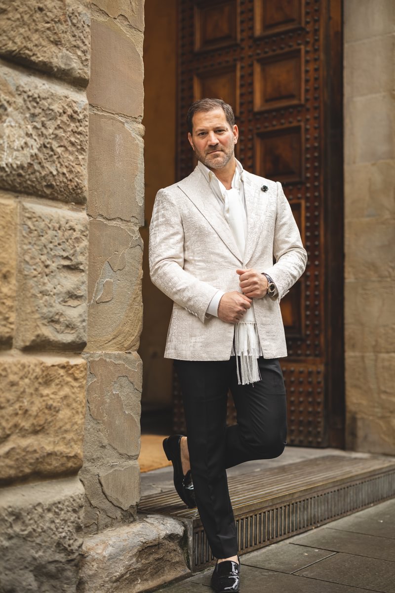 MAB Off White Dinner Jacket - Medium Square | Michael Andrews Bespoke ...