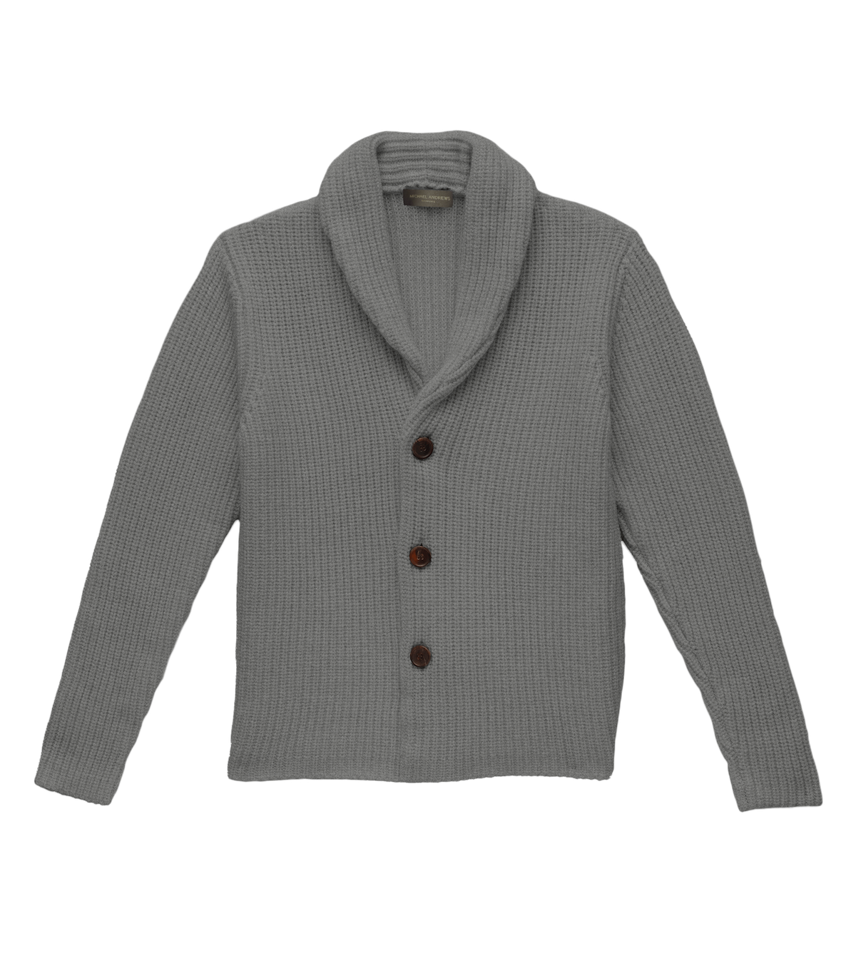 Husky Grey Heavy Gauge Merino Knit Blazer | Michael Andrews Bespoke ...
