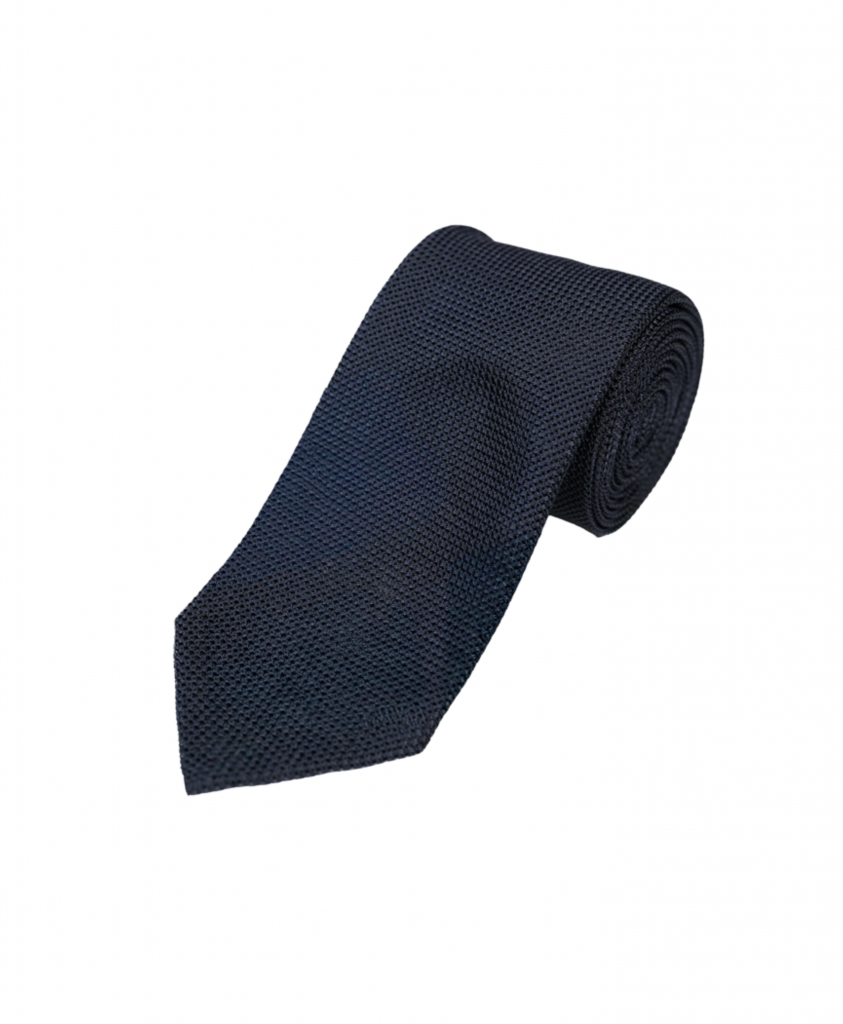 Navy Fine Knit Silk Necktie | Michael Andrews Bespoke, New York's Most ...